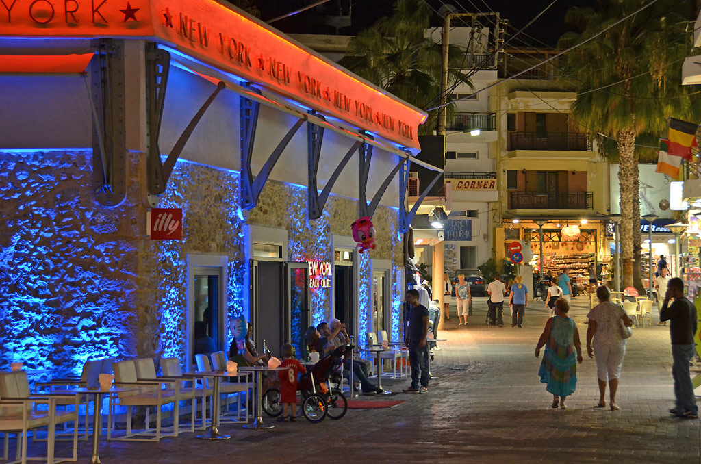 Chersonissos Ost Kreta. Karte, Tipps u. Informationen Fotos.