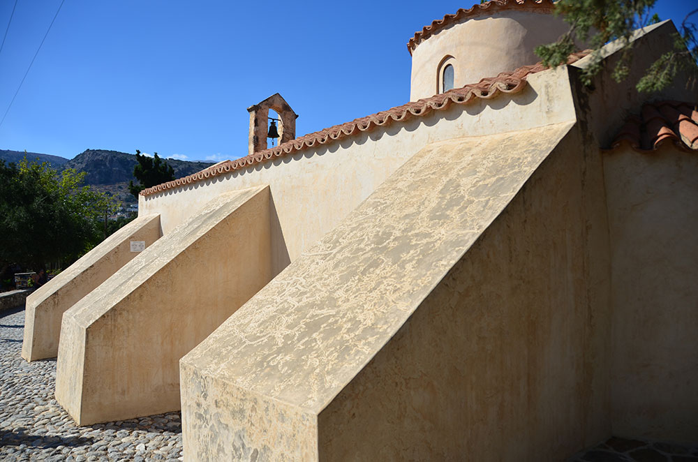 The famous church Panagia Kera in the hinterland of Agios Nikolaos