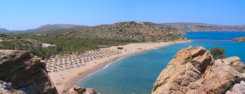 Baden und Relaxen beim Palmenstrand von Vai