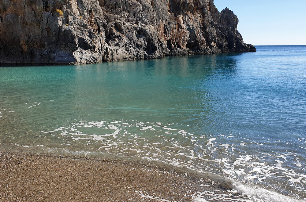Agio Farago Beach. Dream beach, lonely bay in the south of Crete