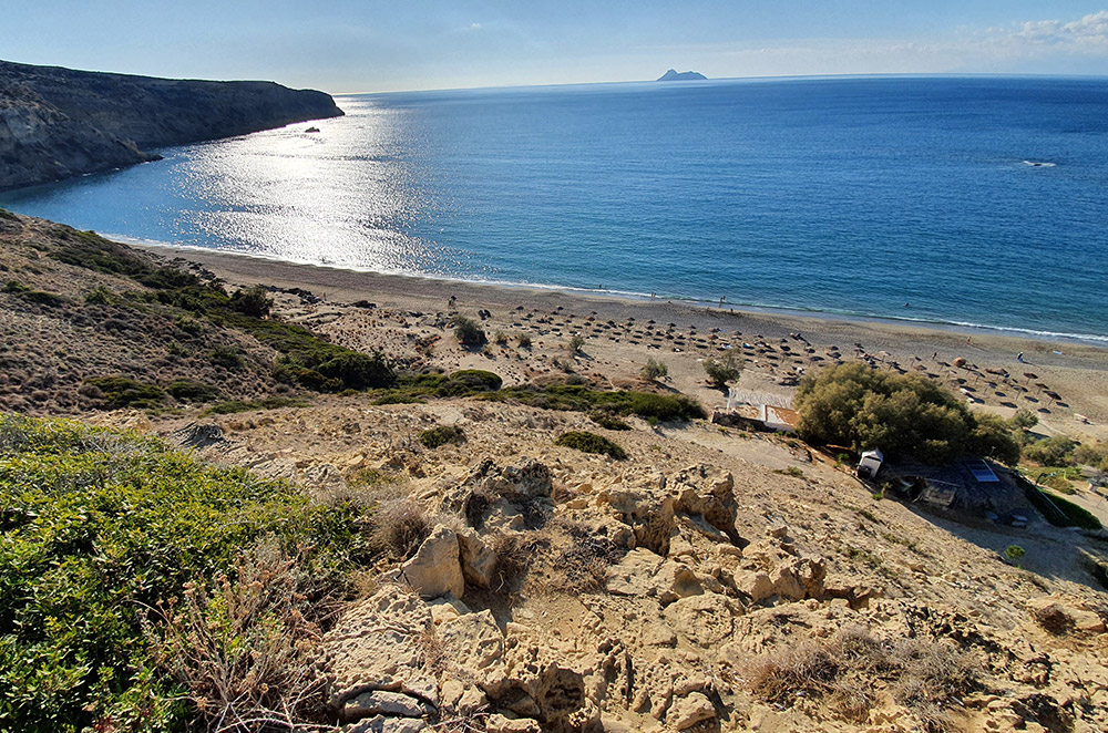 Komos Beach, Matala, Sandstrände Kretas, Top Strände Kretas
