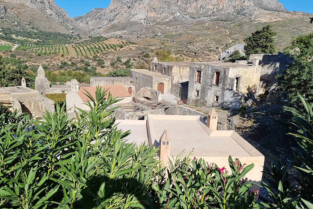 Kloster Moni Preveli im Süden Kretas beim bekannten Palmenstrand